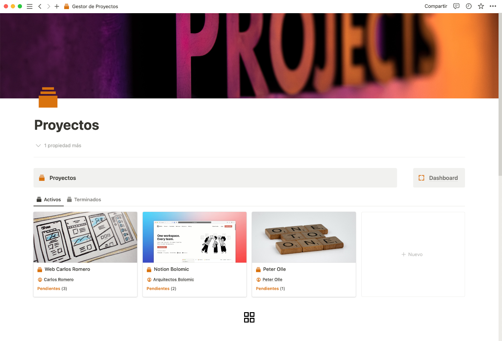 Plantilla para Proyectos y Tareas en Notion - Talento Digital
